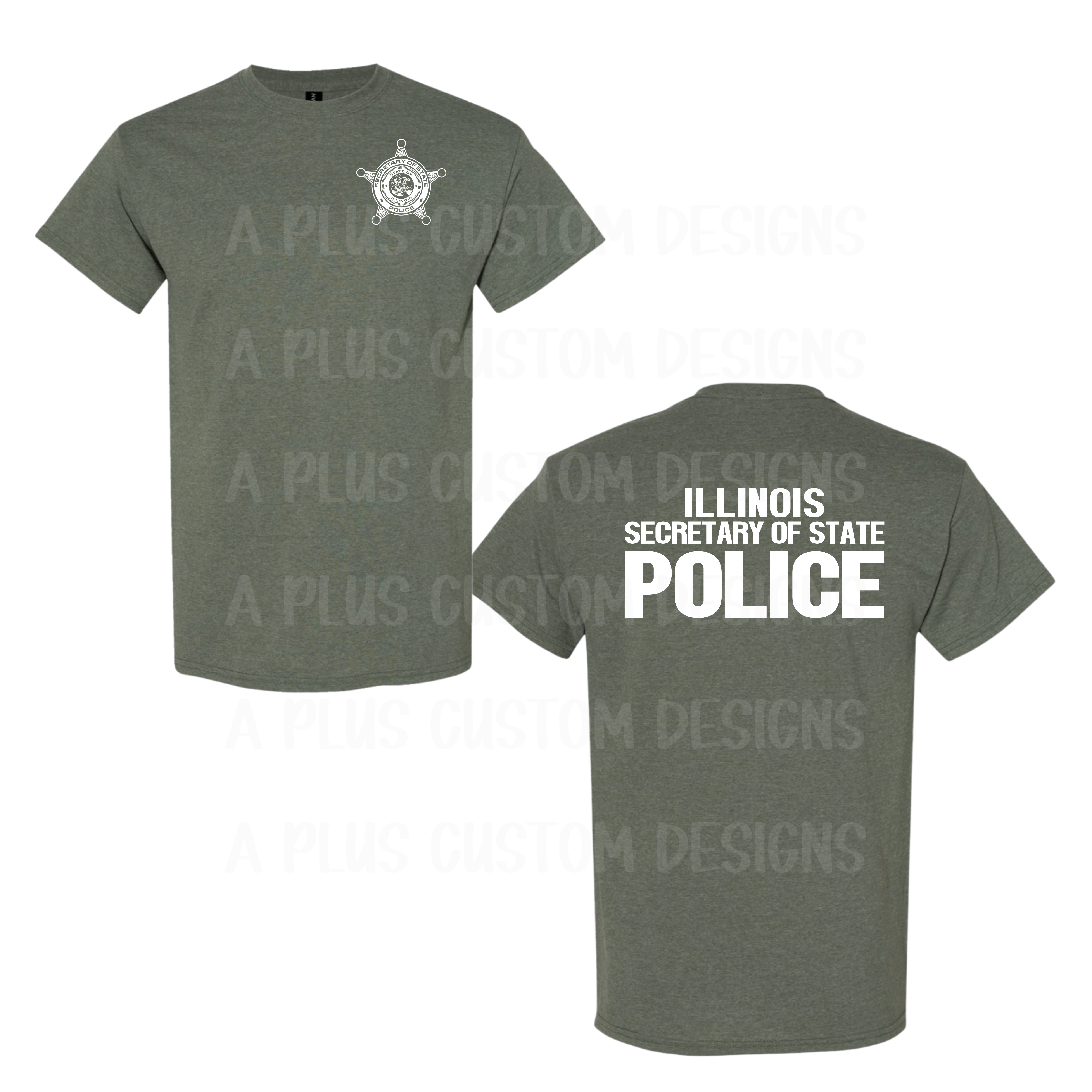 SOS Police Design 1 (Green) – A Plus Custom Designs, LLC